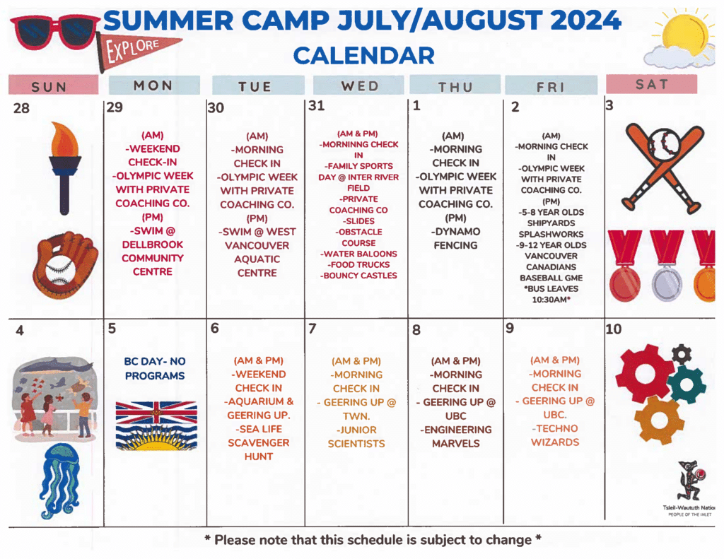 Recreation & Programs - Tsleil-Waututh Nation