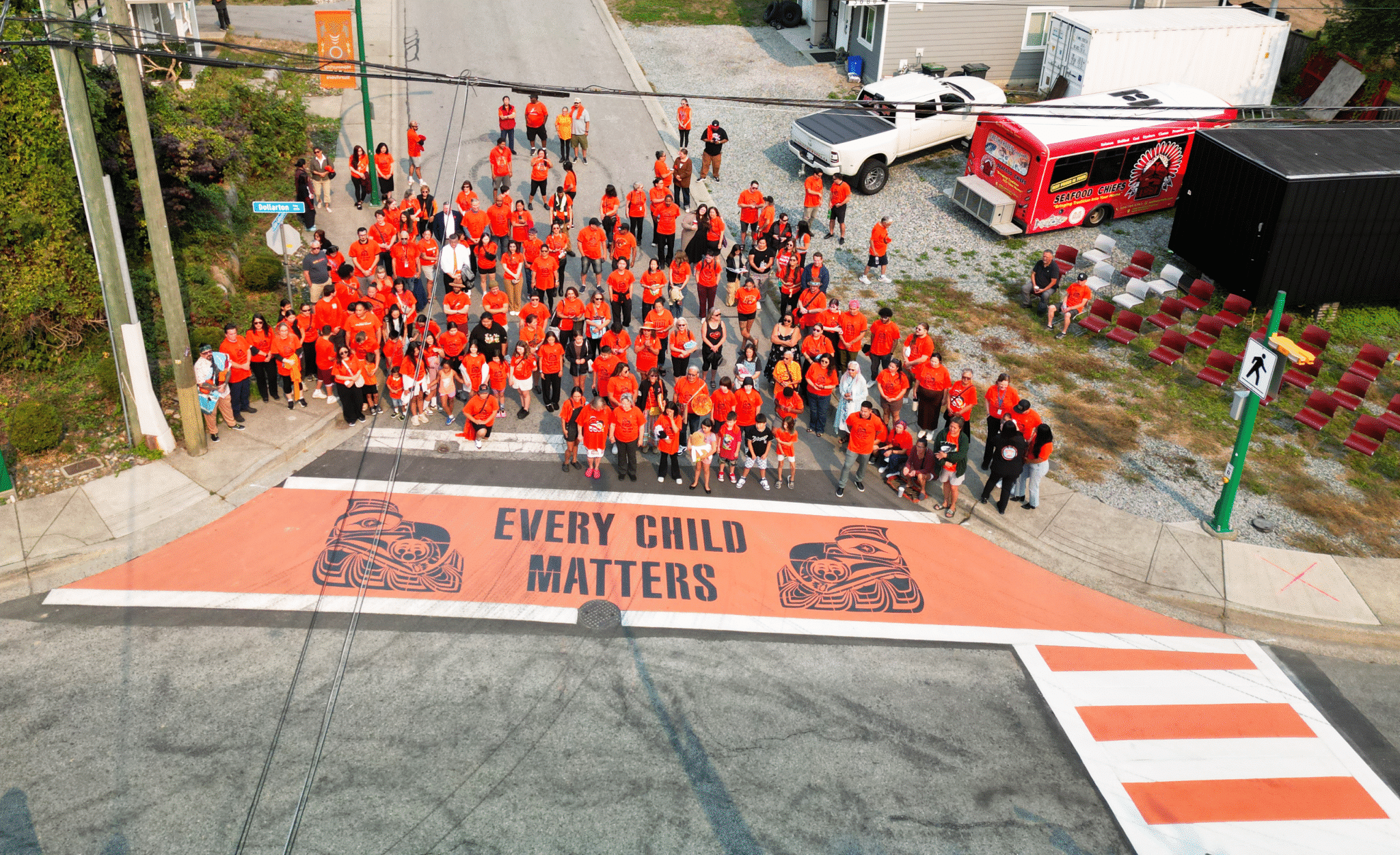 Orange “Every Child Matters” Crosswalk Unveiled by səlilwətaɬ (Tsleil ...